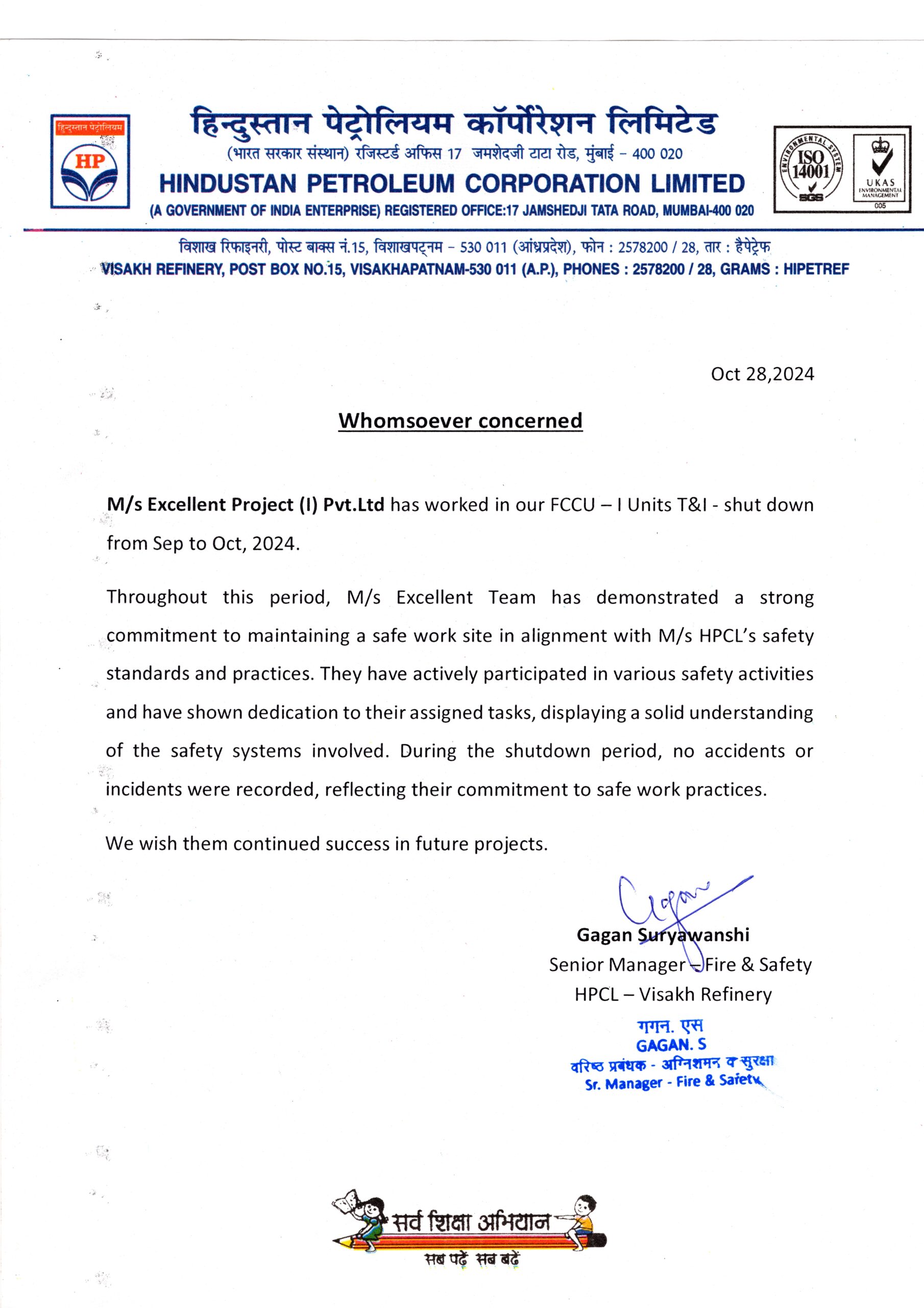 Quality & Safety – Excellent Projects